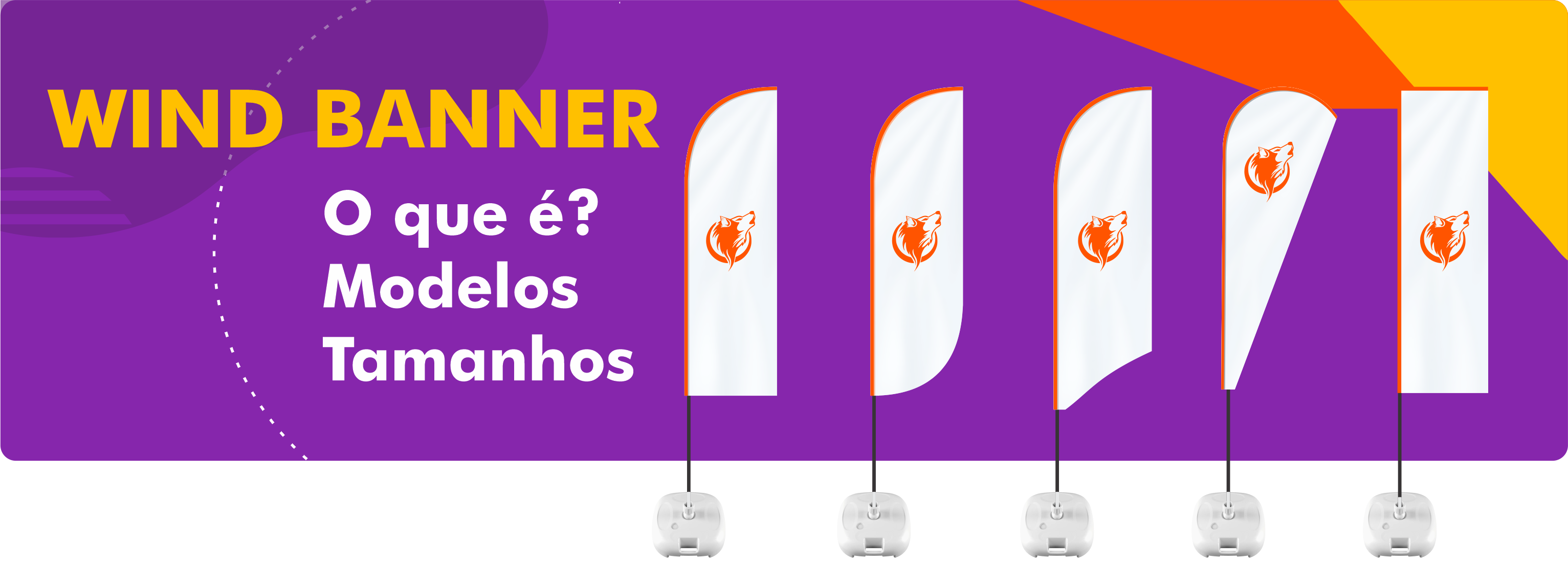 Wind Banner o que é? Marketing Externo | Fábrica de Wind Flag Banner