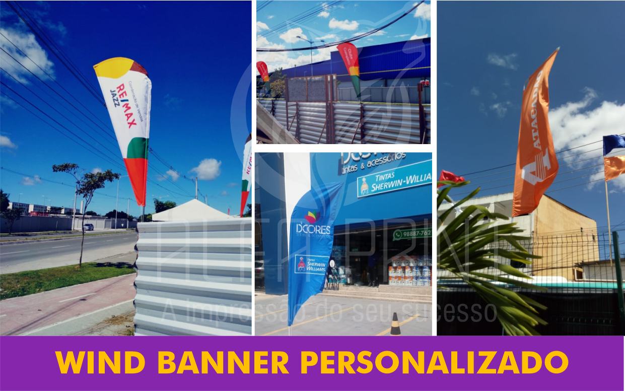 Wind Banner o que é? Marketing Externo | Fábrica de Wind Flag Banner